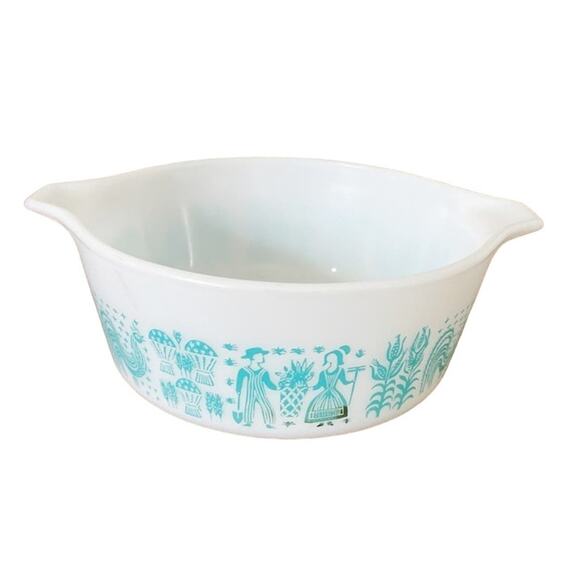 Pyrex | Dining | Butterprint Amish Vintage Milk Glass Pyrex Casserole ...